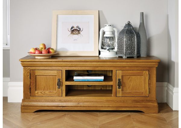 Farmhouse Large Oak TV Unit