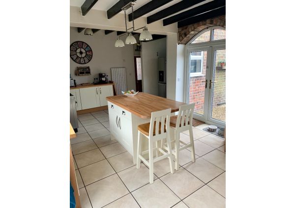 Cream Painted Tall Kitchen Stool | Billy | Free Delivery | Top Furniture