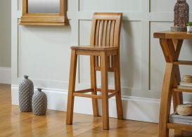 Natural Oak Kitchen Bar Stools | Top Furniture