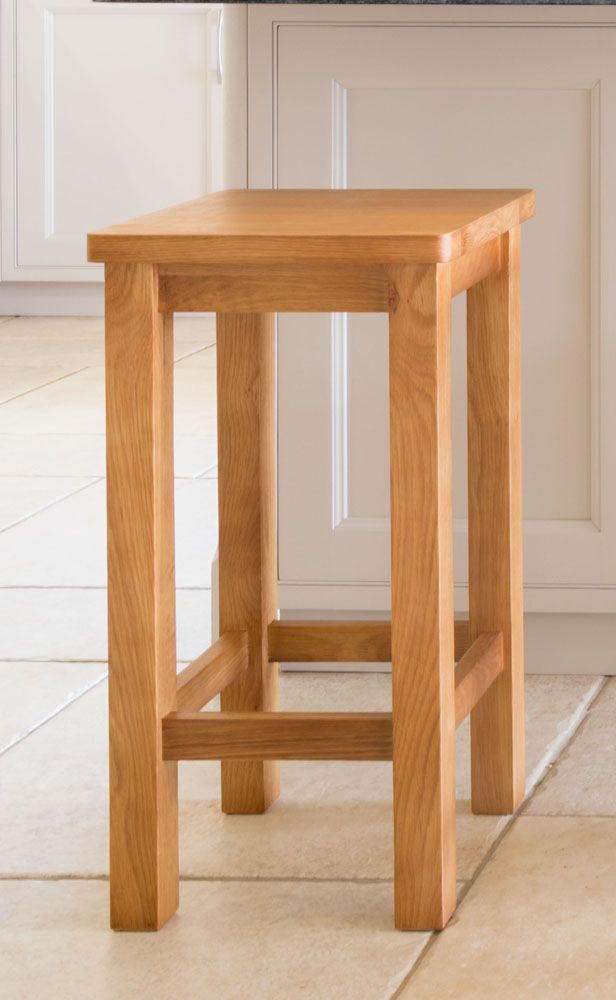 Baltic Solid Oak Bar Stool - Free Delivery | Top Furniture