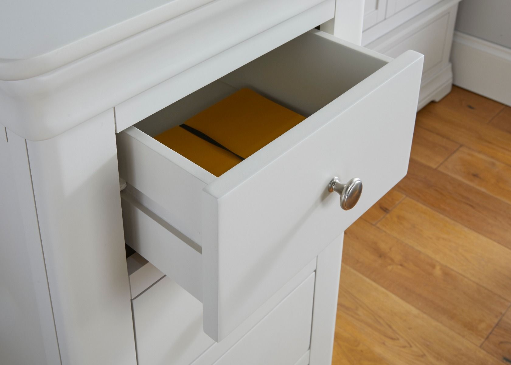 Toulouse Grey Painted 5 Drawer Tallboy Wellington Chest of Drawers ...