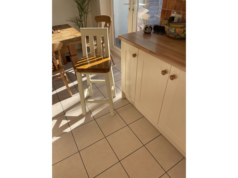 Cream Painted Tall Kitchen Stool | Billy | Free Delivery | Top Furniture